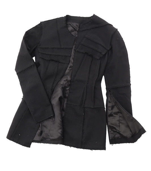 Black Long Line Jacket - Canvas – Talia Byre